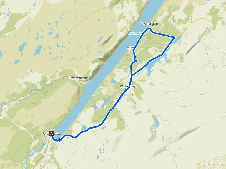Loop de Loch Ness & Loch Mhor a partir de Fort Augustus | Percurso de ...